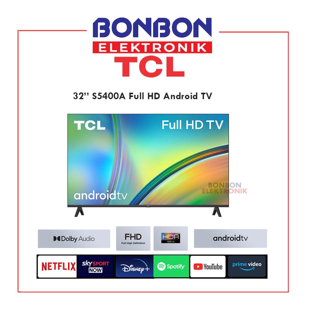 Jual TCL Android TV 32 inch 32S5400A Full HD HDR Frameless | Shopee ...