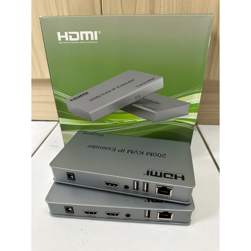 Jual HDMI Extender 4K 120M / Extender KVM 200M RJ45 Lan Cat 5E/ Cat 6 HDMI Extension Rj45 LAN ...