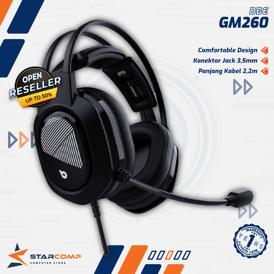 Jual Headphone dbE GM260 Multiplatform Professional Gaming Headset with ...