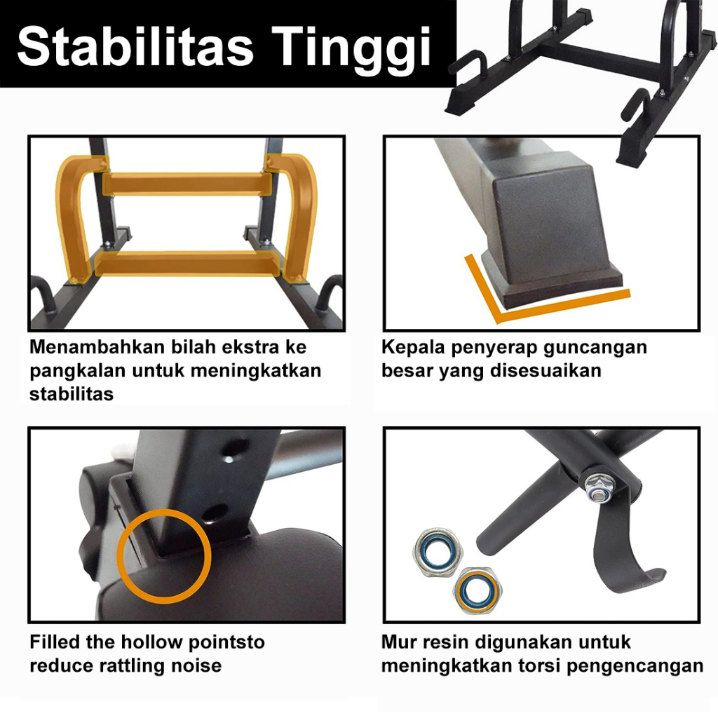 Jual Y&T Power Tower Pull Up Bar /Stasiun Dip Bar Pull Up/Stand untuk ...