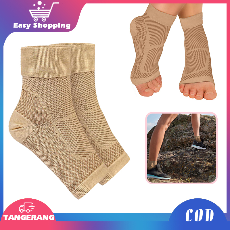 Jual Sepasang Compression Ankle Sleeve Anti Lelah Deker Pelindung ...