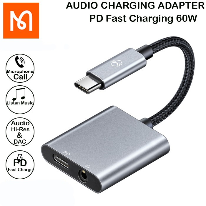 Jual MCDODO Kabel Converter USB Type C to Audio Jack 3.5mm Adapter ...