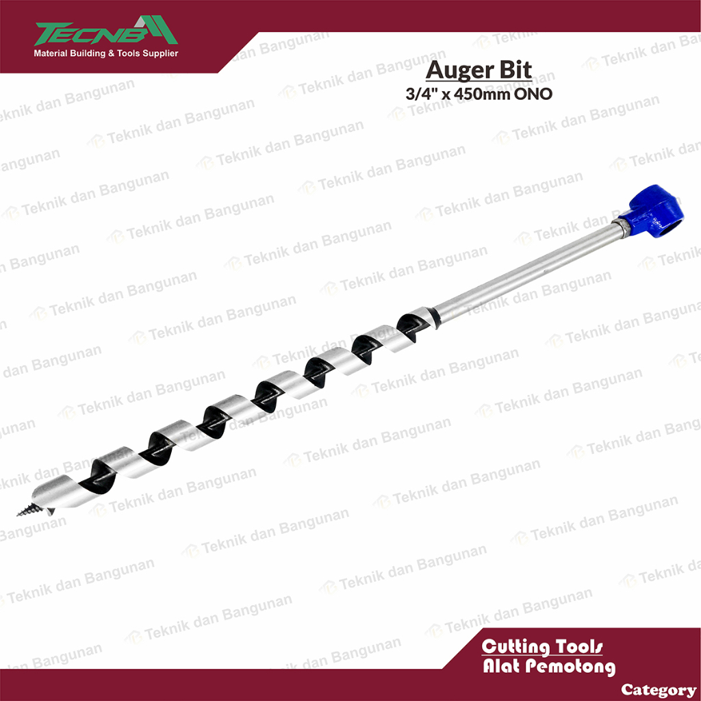 Jual Mata Bor Kayu Auger Bit Engkol Manual Panjang 3/4" x 450mm ...