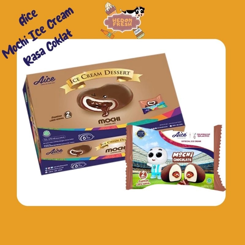 Jual AICE Ice Cream Mochi rasa Coklat (36pcs) | Shopee Indonesia