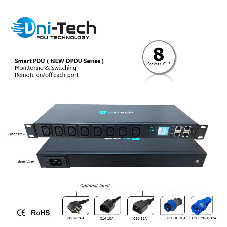 Jual DPDU Series 8 ports C13, monitoring and Switching - Input Schuko | Shopee Indonesia