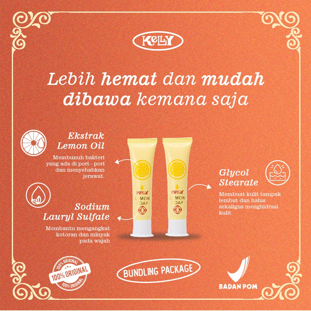 Jual KELLY Lemon soap 15g | Shopee Indonesia