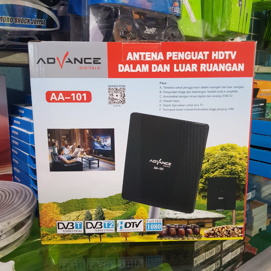 Jual ADVANCE AA-101 Antena Indoor Outdoor Digital Dalam Luar Ruangan ...