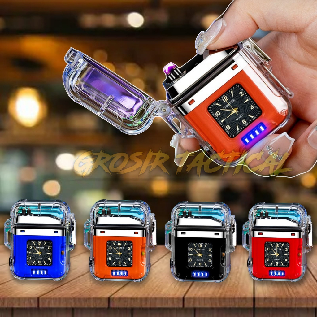 Jual Korek K35 Korek Api Elektrik Korek Cas USB Tipe C Korek Senter+Jam ...