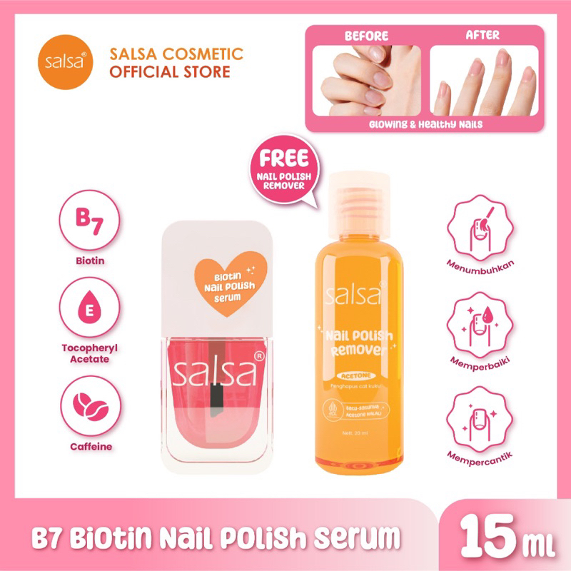 Jual SALSA BIOTIN NAIL POLISH SERUM / SERUM VITAMIN KUKU B7 | Shopee ...