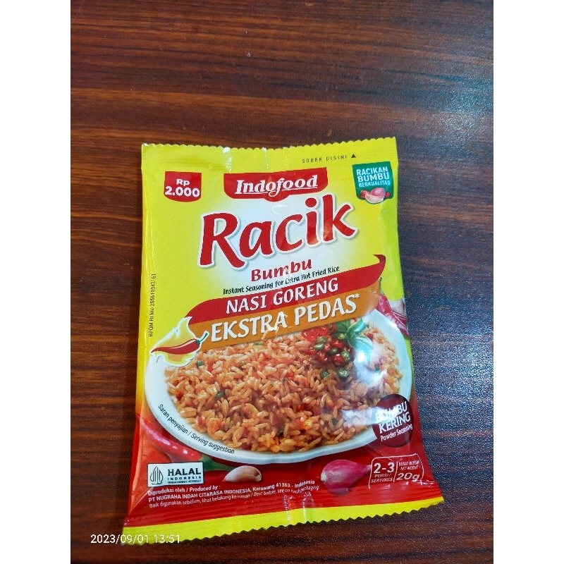 Jual INDOFOOD RACIK BUMBU NASI GORENG EXTRA PEDAS 20 gr | Shopee Indonesia