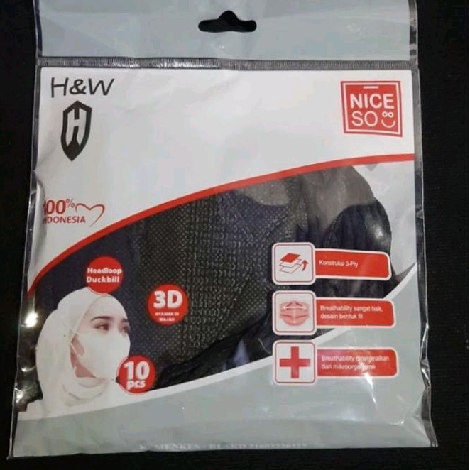 Jual Nice So Masker Duckbill Hijab (harga utk 1pc) | Shopee Indonesia