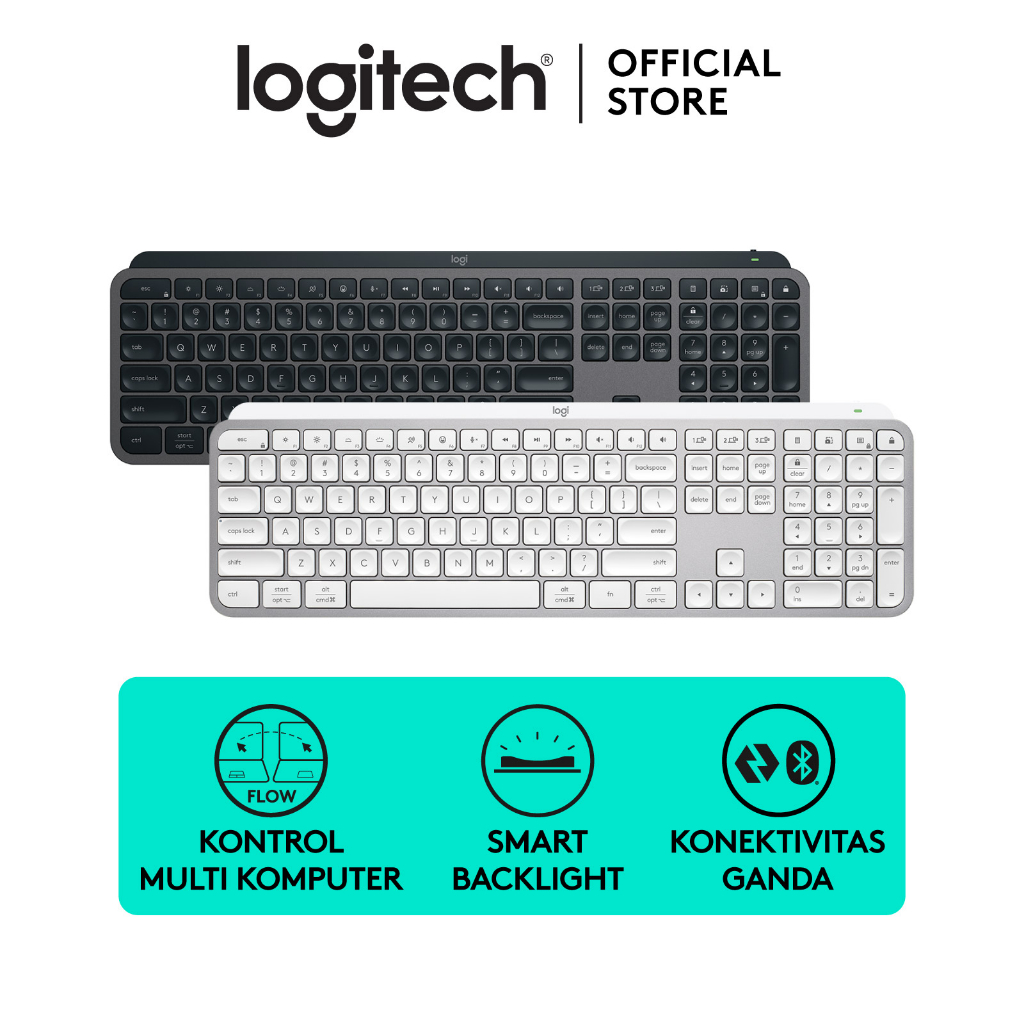 Jual Logitech MX Keys S Keyboard Wireless Bluetooth, Pengetikan Hening ...