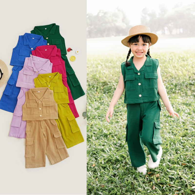 Jual BRKIDS - COZIE CARGO SET | SETELAN CARGO ANAK 1-6 TAHUN | Shopee ...