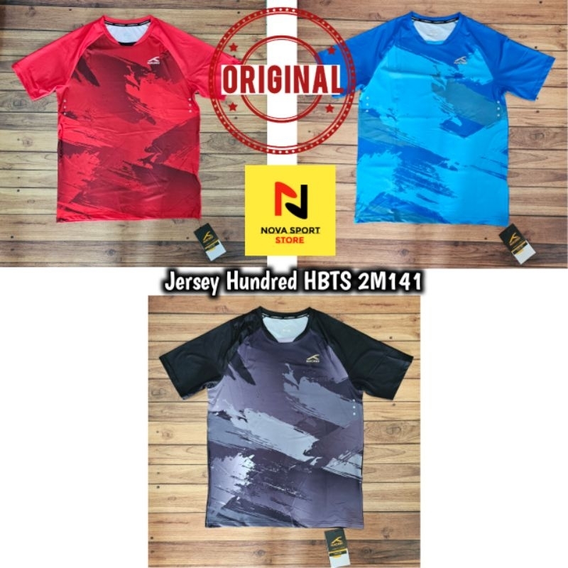 Jual Hundred Jersey Kaos Badminton HBTS 2M141 | Shopee Indonesia