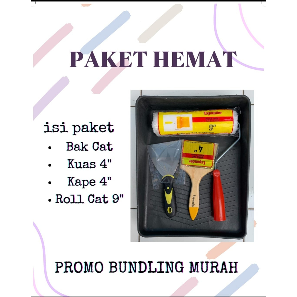 Jual PAKET ALAT CAT TEMBOK TERMURAH | Shopee Indonesia