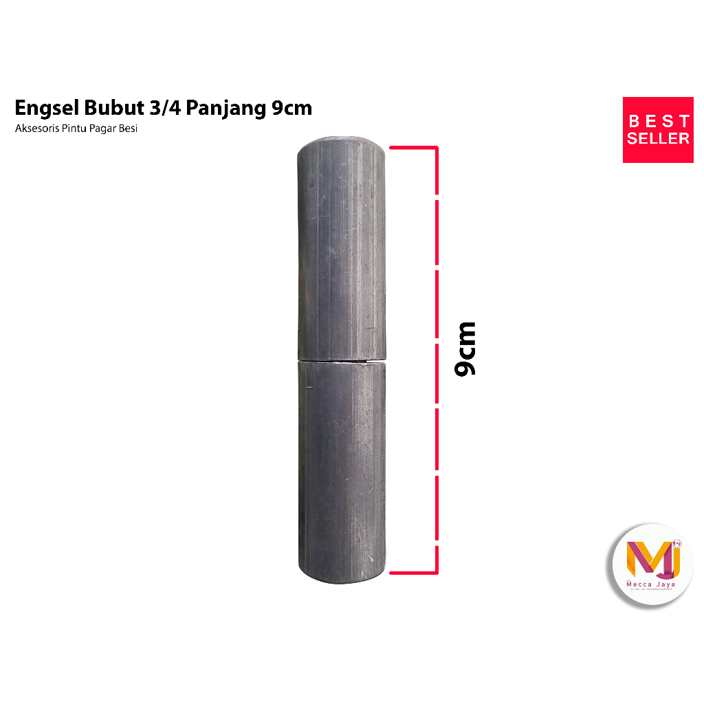 Jual Engsel Bubut 3/4 Panjang 9cm | Untuk Pintu Pagar Besi,Dll | Shopee Indonesia