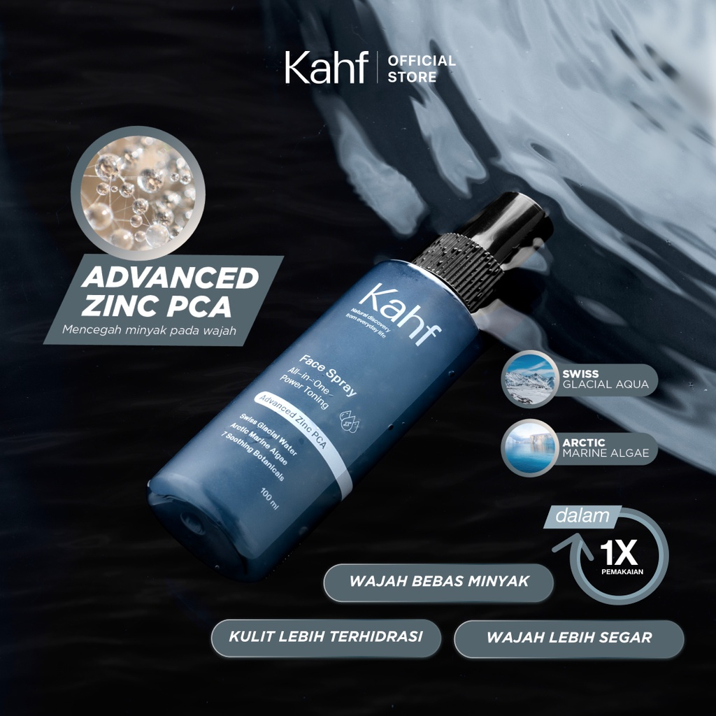 Jual Kahf All-in-One Power Toning Face Spray 100ml - Face Mist Toner ...