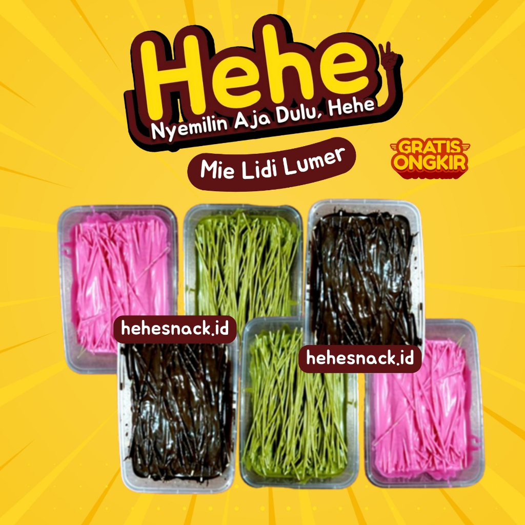 Jual HEHESNACK Mie Lidi Coklat Lumer Aneka Rasa Manis Premium Kemasan ...
