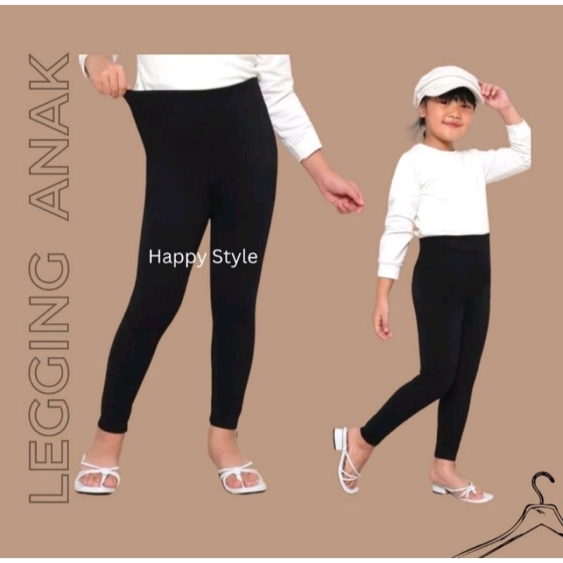Jual HS Legging Anak Polos High waist Premium / Celana Legging Anak ...