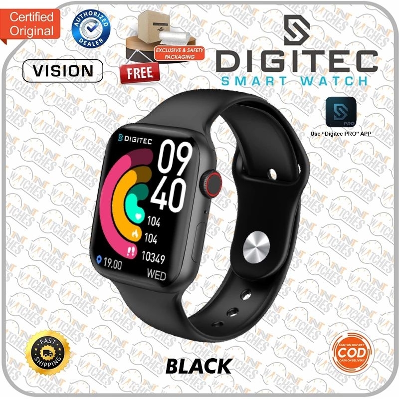 Jual jam tangan digitec smartwatch vision hitam pink merah | Shopee ...