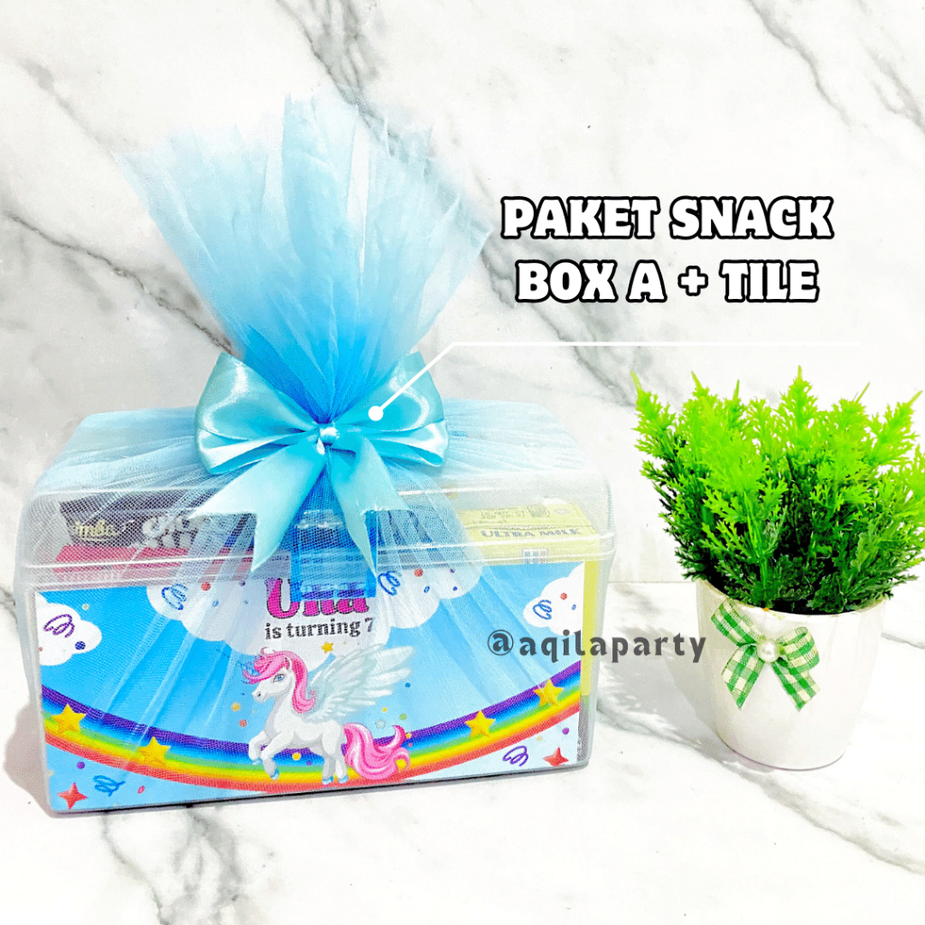 Jual PAKET SNACK ULTAH ANAK BOX MURAH FREE STIKER | Shopee Indonesia