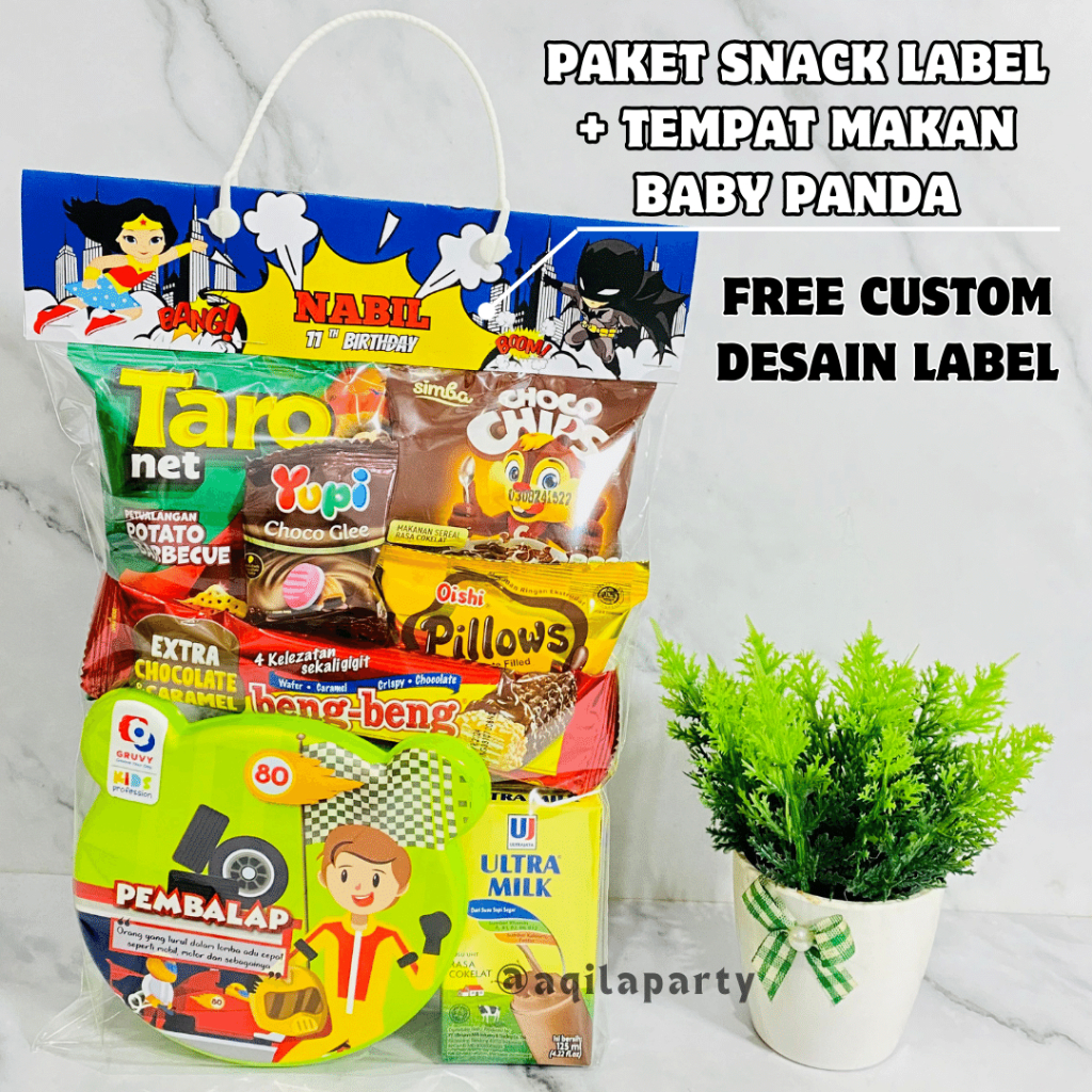 Jual Paket snack ulang tahun anak termurah/Bingkisan souvenir/hampers ...