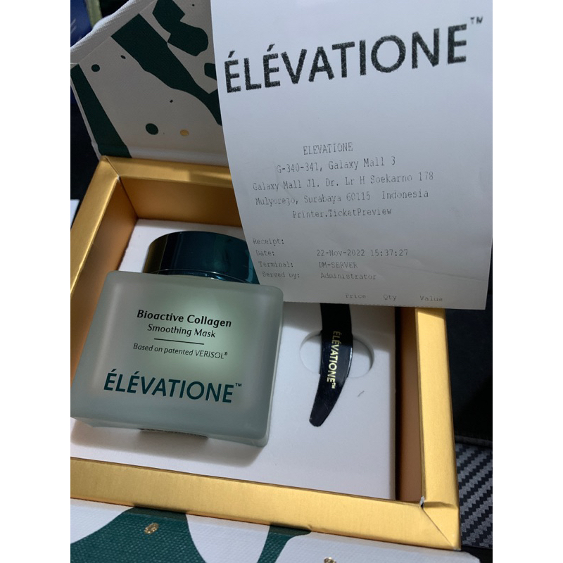 Jual Elevatione Bioactive Collagen Smoothing Mask share in jar | Shopee ...