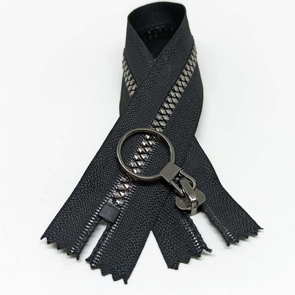 Jual Resleting Zipper Busana 25 cm Vislon Variasi Hitam - Black Nikel ...