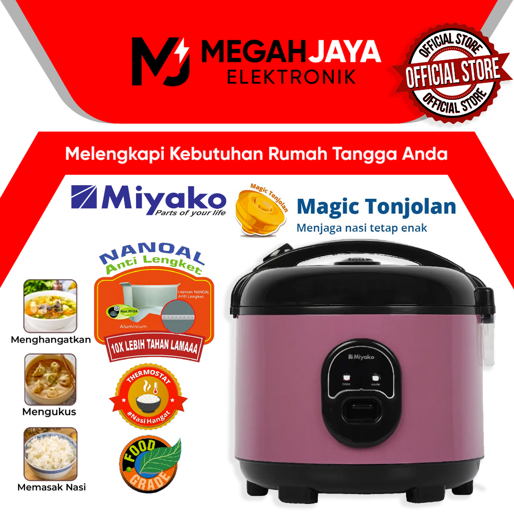 Jual [COD READY] MIYAKO RICE COOKER / MAGIC COM MCM507 / MCM 507 SBC ...