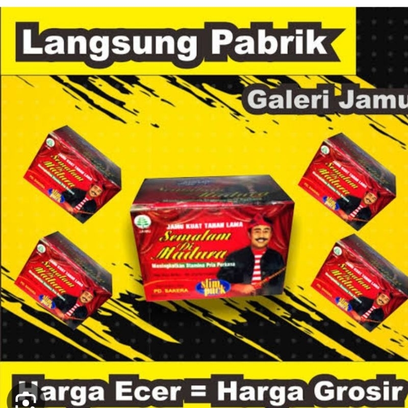 Jual jamu semalam original 1 sachet isi 2 kapsul sehat lelaki madura ...