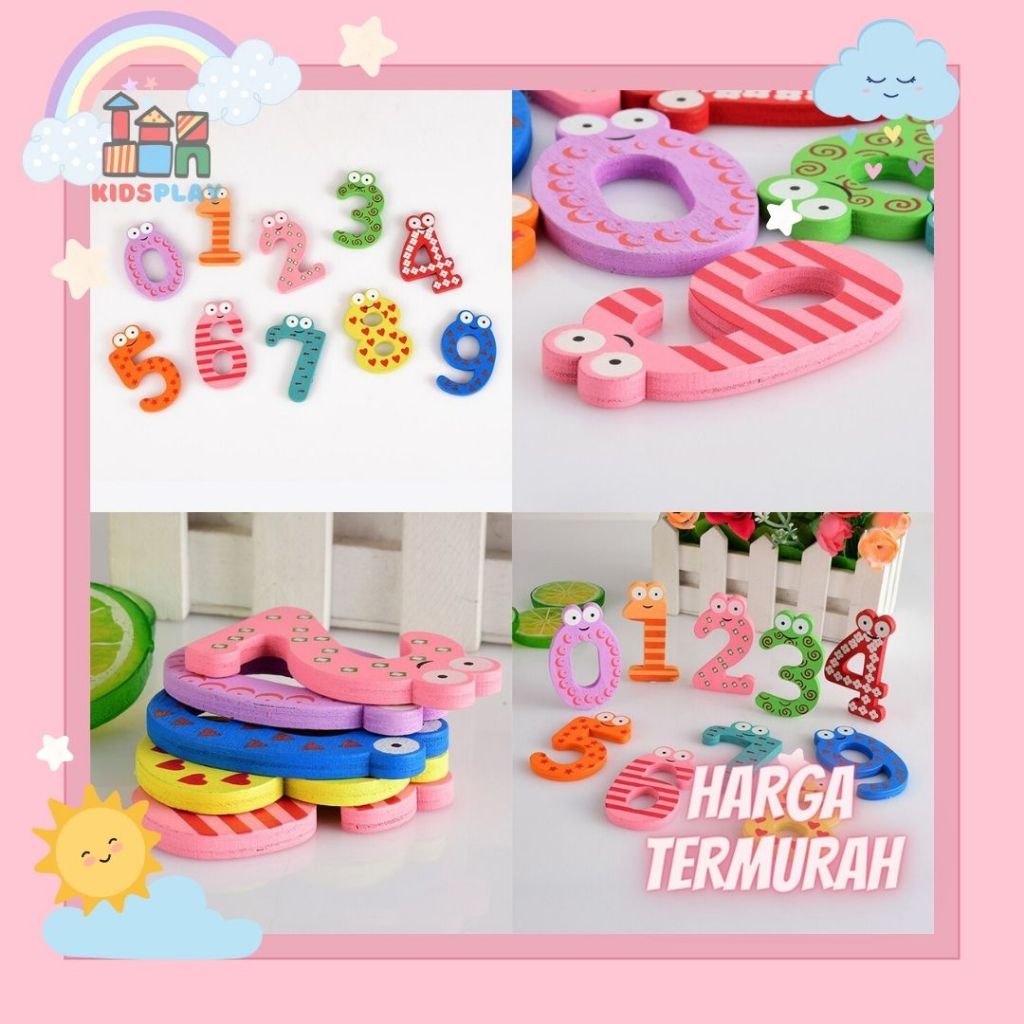 Jual Alphabeth and Number Magnet EVA Magnet Huruf Dan Angka Mainan ...