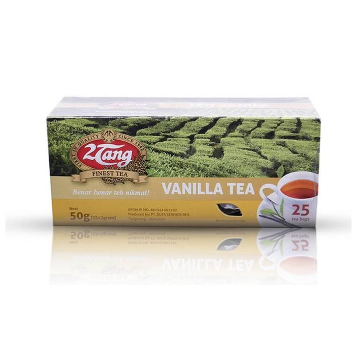 Jual 2 TANG DUA TANG TEH CELUP 25 SACHET VANILLA TEA TEH VANILA 25X2GR ...