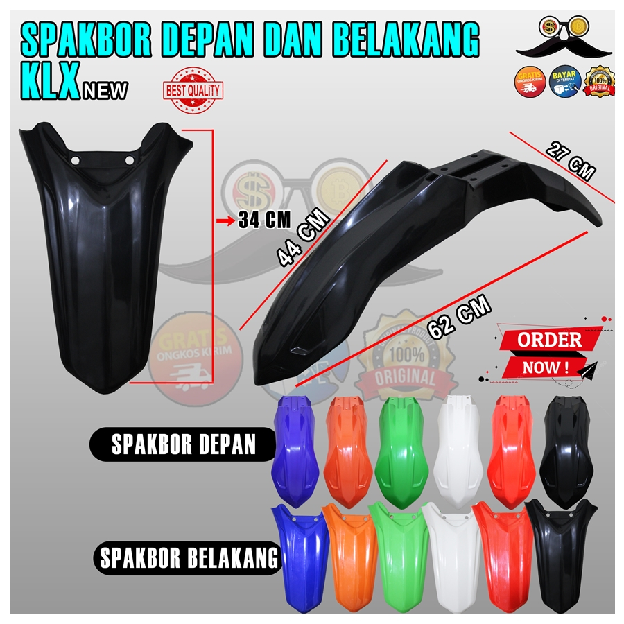 Jual SPAKBOR SET DEPAN BELAKANG TRAIL KLX NEW 250 150 DTRACKER D ...