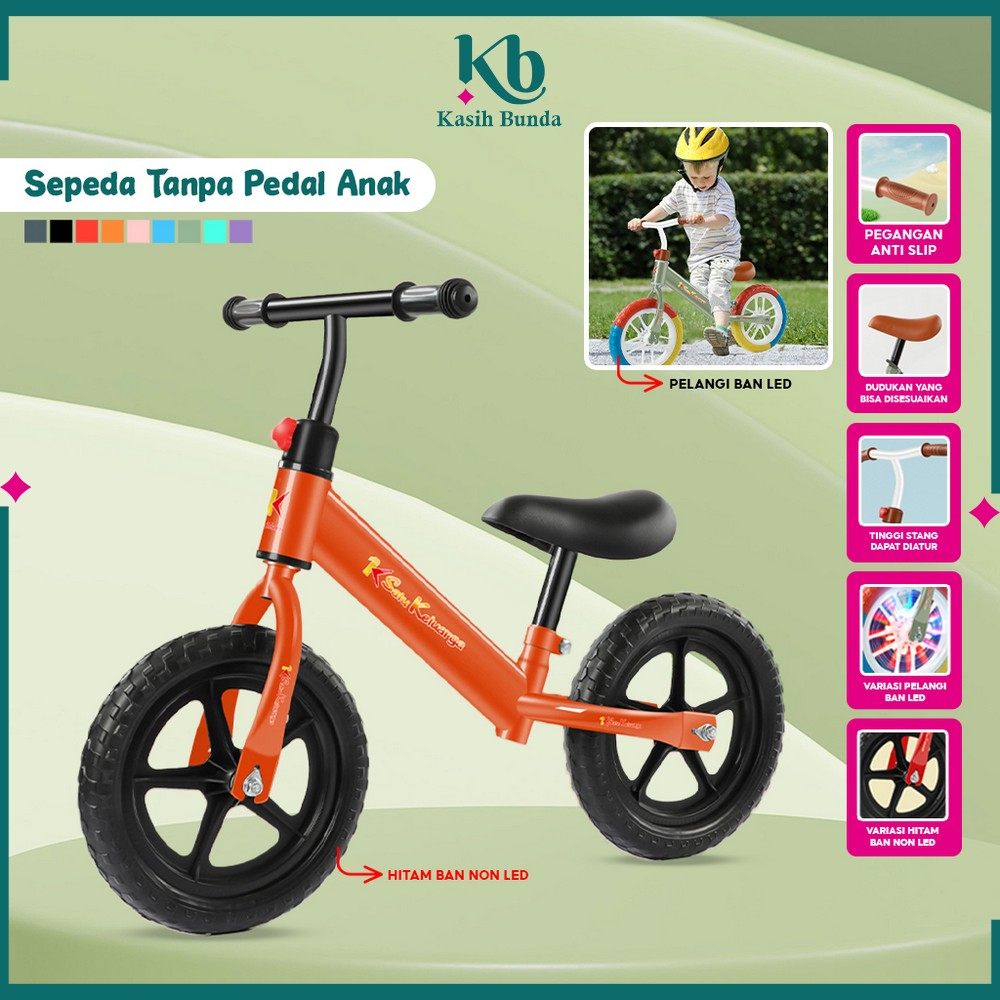 Jual Balance Bike Mainan Anak Sepeda Tanpa Pedal Anak Roda 2 Unisex ...
