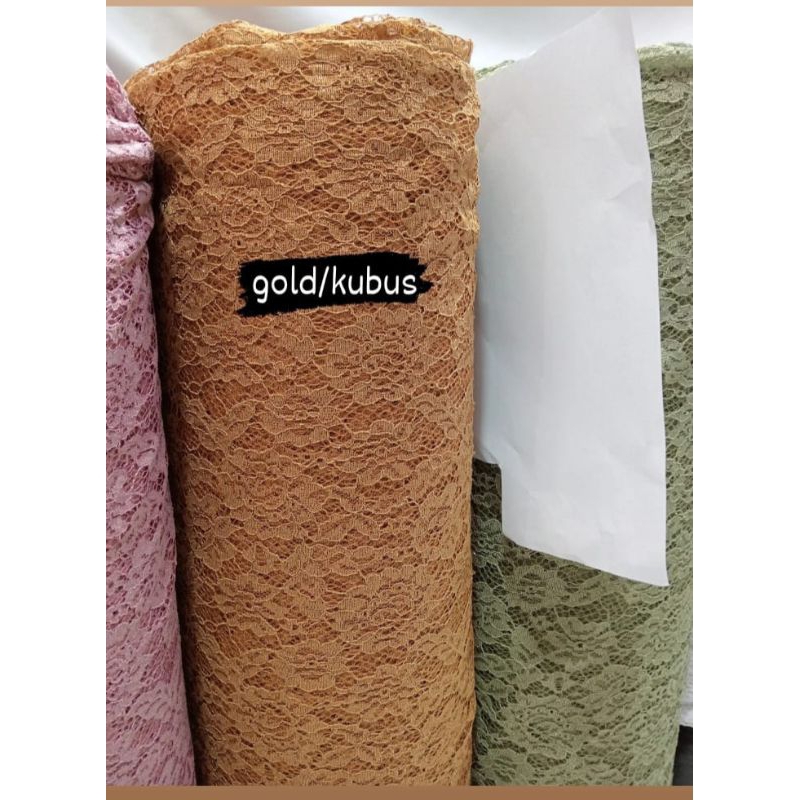 Jual bahan / kain brokat/bahan brokat gliter dan no gliter kualitas ...