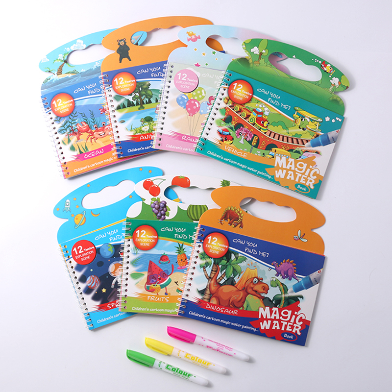 Jual (ctshop1) Magic Coloring Book Besar Magic Water Book Buku Mewarnai ...