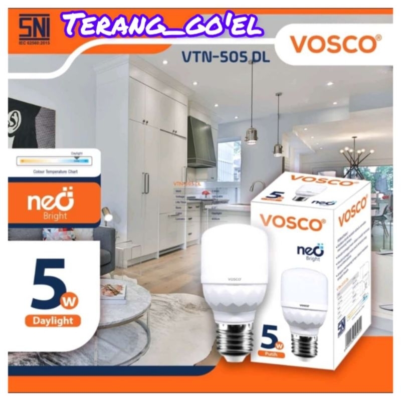 Jual Lampu Led 5 watt Kapsul Vosco Neo / Vosco Neo Lampu Led 5 Watt Kapsul | Shopee Indonesia