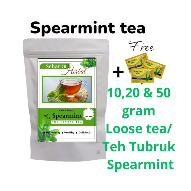 Jual SPEARMINT TEA : TEH HERBAL SPEARMINT 50 GRAM | Shopee Indonesia