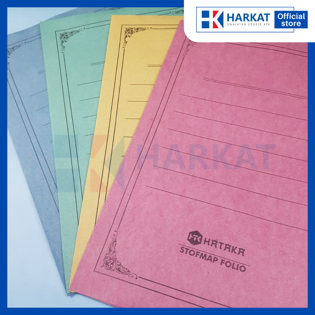 Jual ( 1 PAK ISI 50PC )STOPMAP KERTAS WARNA MAP KERTAS FILE STOPMAP ...