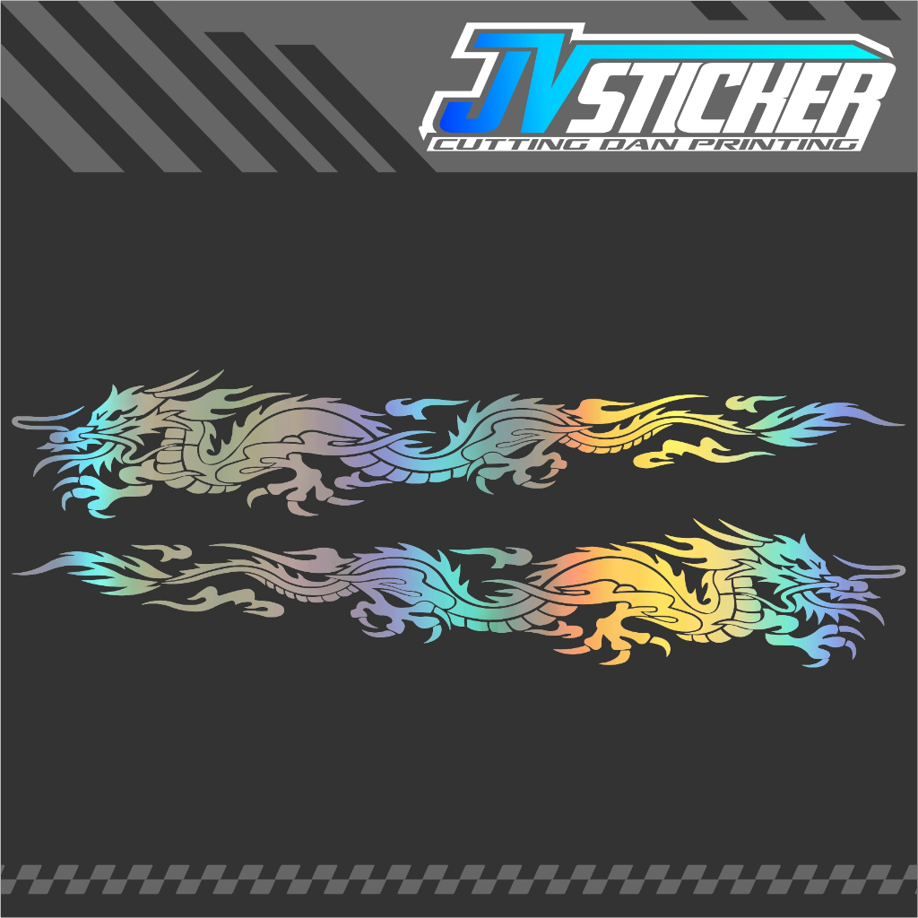 Jual stiker dragon naga cutting sticker motor dan mobil murah | Shopee ...