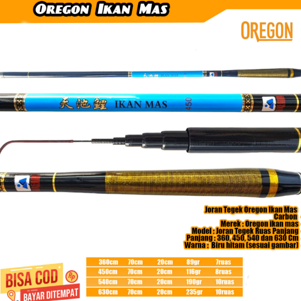 Jual JORAN TEGEK OREGON IKAN MAS MENTAH | Shopee Indonesia
