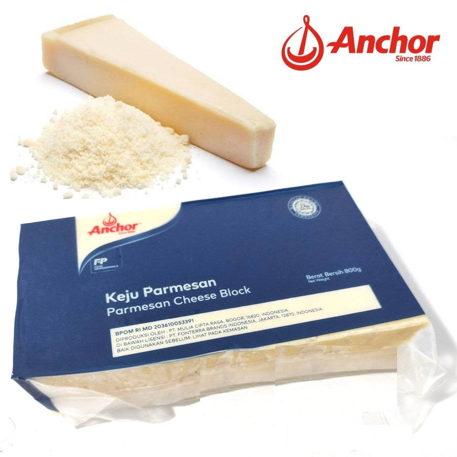 Jual Keju Anchor Parmesan Wheel Block Repack 200gr | Shopee Indonesia