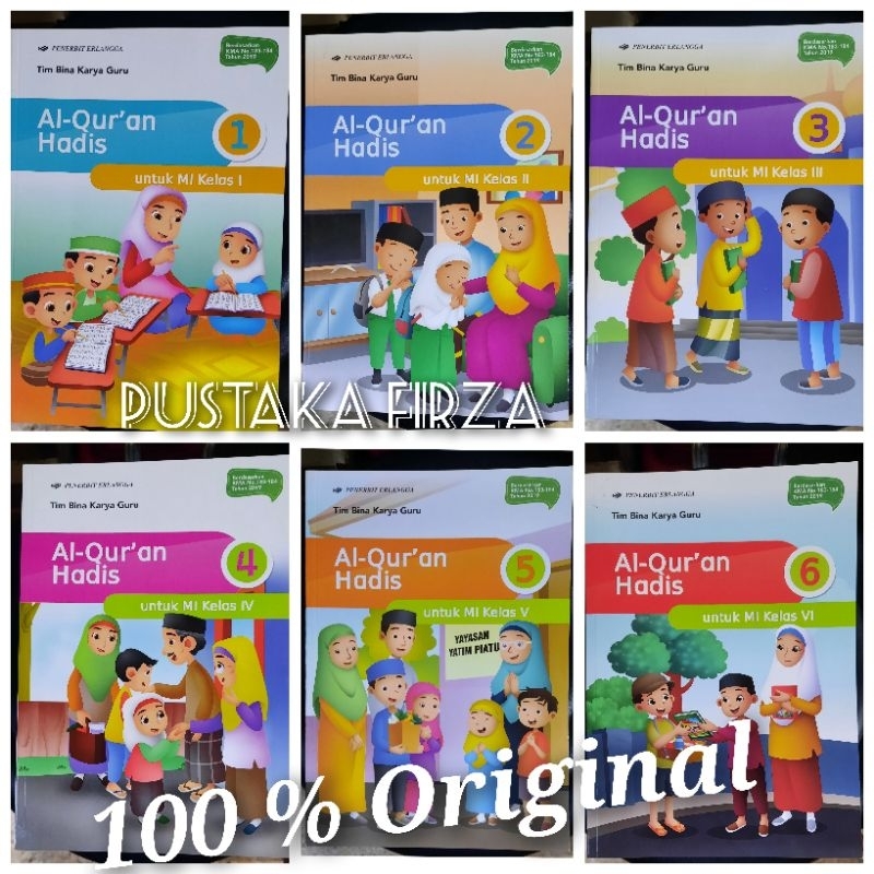 Jual Al-Qur'an & Hadis MI Kelas 1.2.3.4.5.6.Kma.183.184 Tahun 2019. lulus Penilaian Kemenag RI ...