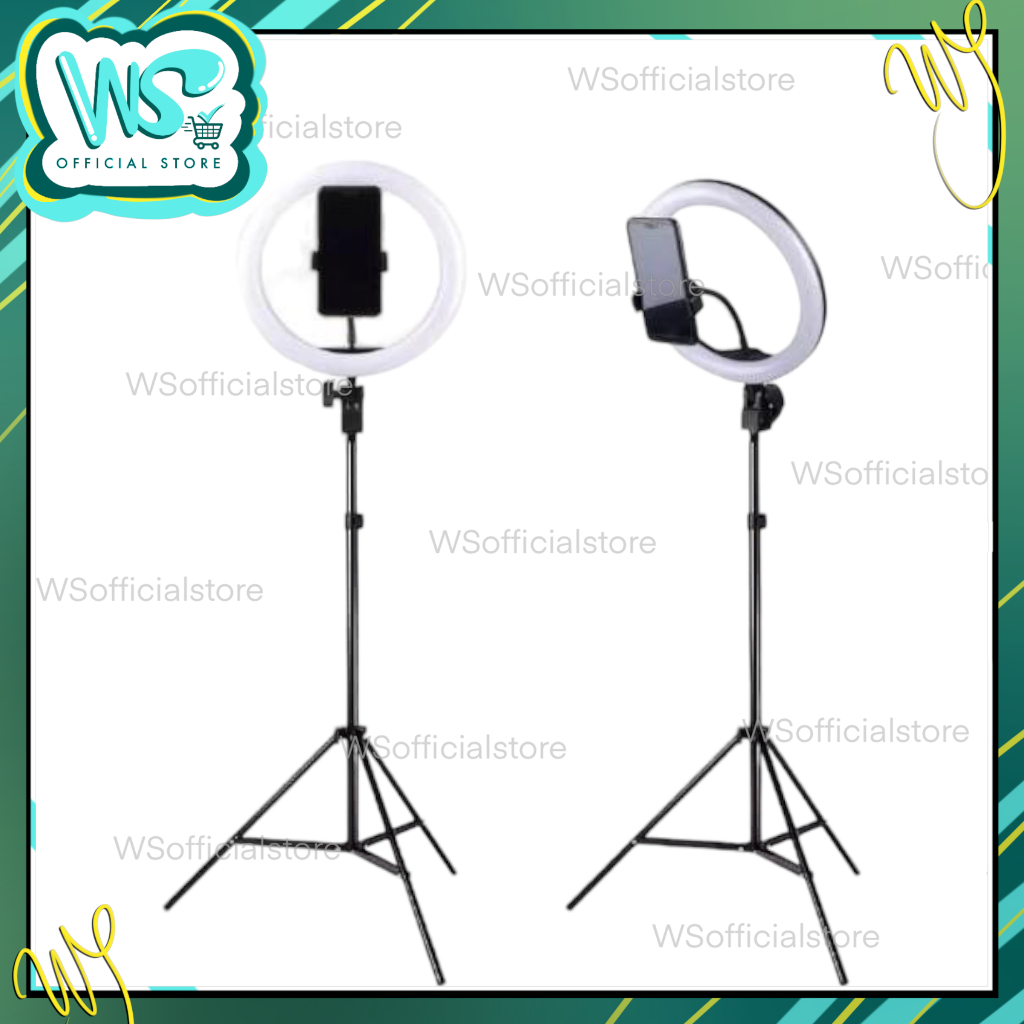 Jual PAKET RING LIGHT 33CM + TRIPOD 210CM + HOLDER HP+ BALL HEAD +FREE ...