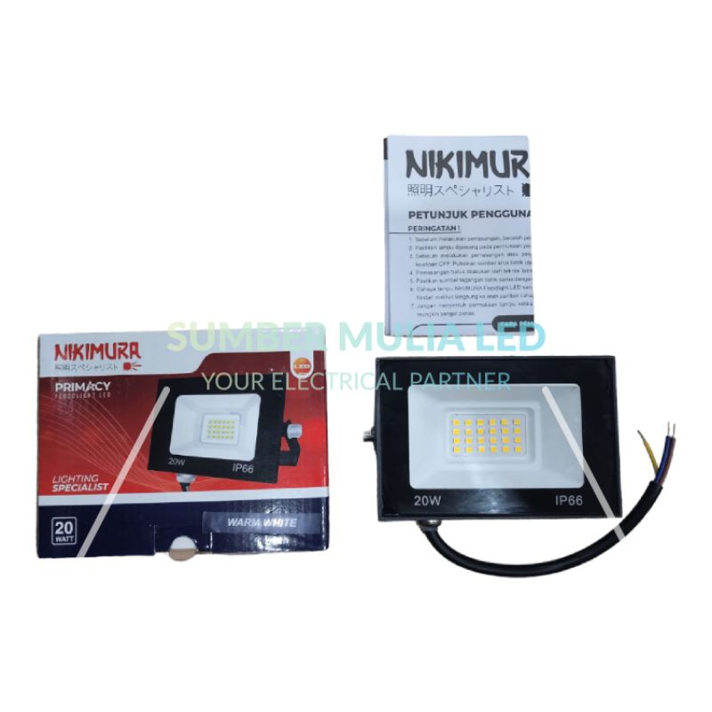 Jual NIKIMURA Lampu Sorot LED 20W Outdoor / Tembak / Panggung / Flood ...