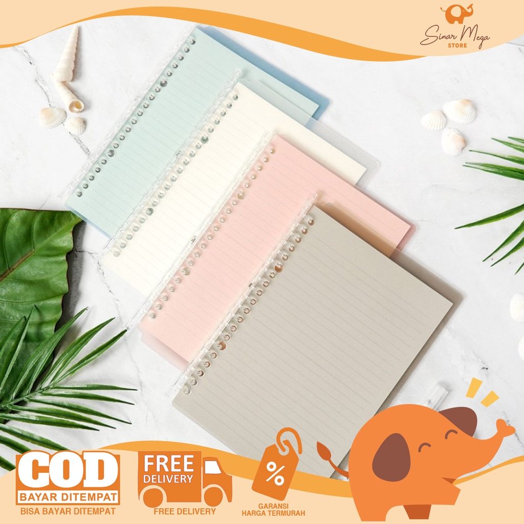 Jual Slim File Binder Loose Leaf Buku NOTEBOOK Spiral B5 20 Lembar ...