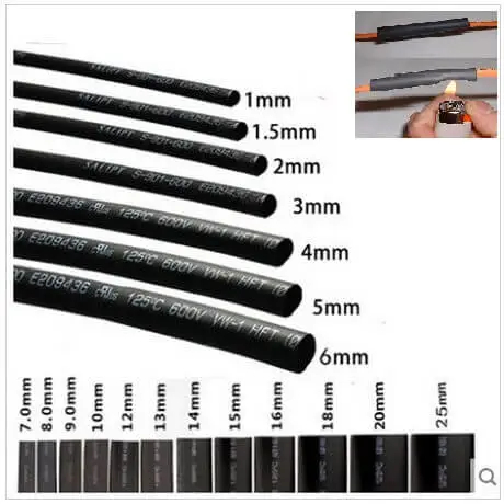 Jual Heatshrink Tubing Isolasi Bakar Tube Heat Selang Ciut Selongsong Kabel Pelapis Kabel Heat ...