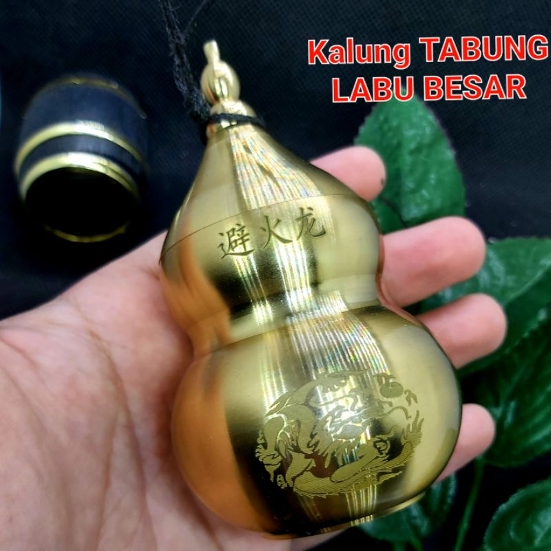 Jual Kalung BOTOL JUMBO TABUNG LABU HIOLO BESAR MOTIF PAKUA NAGA EMAS ...