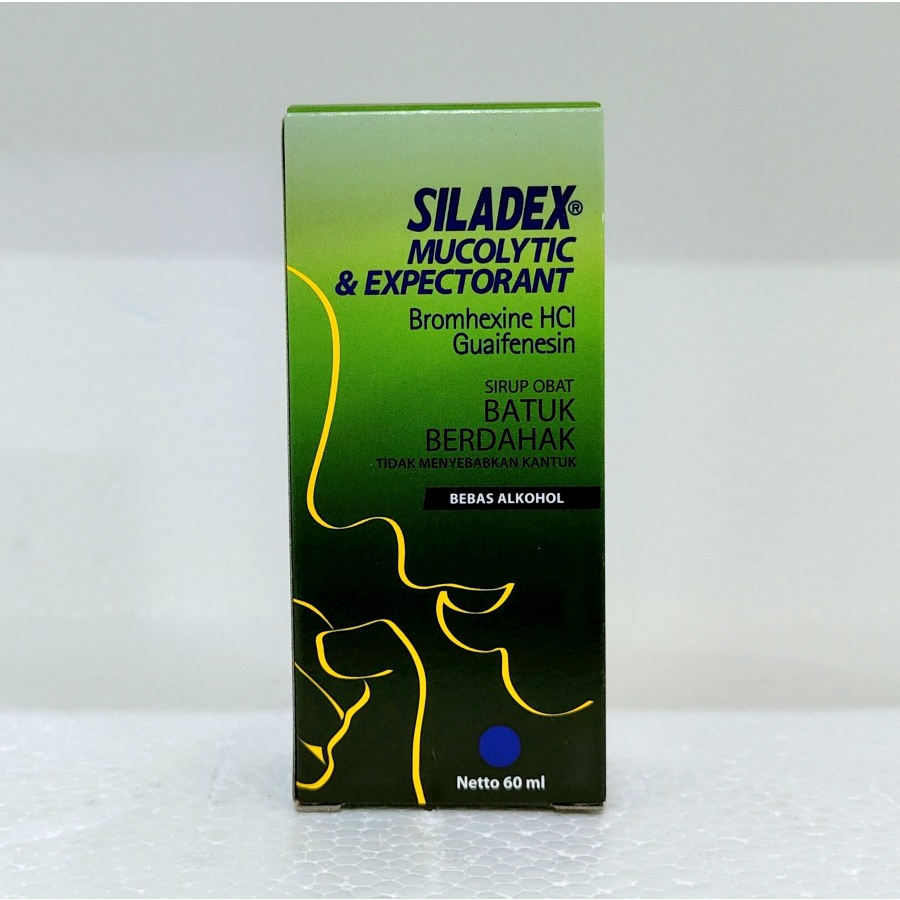 Jual SILADEX MUCOLYTIC & EXPECTORANT SIRUP OBAT BATUK BERDAHAK ISI 60 ...