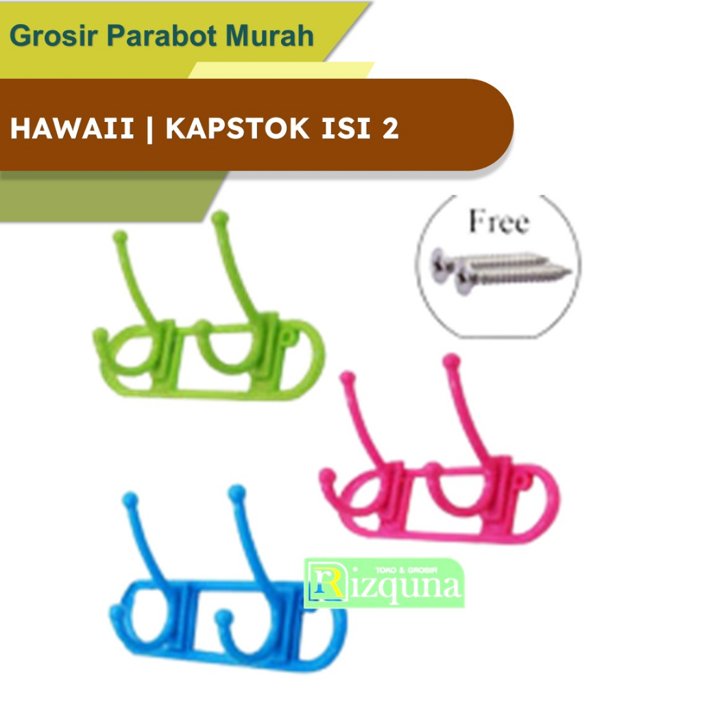 Jual KAPSTOK ISI 2 MERK HAWAII | KAPSTOK LUCU | KAPSTOK SIMPEL DAN ...